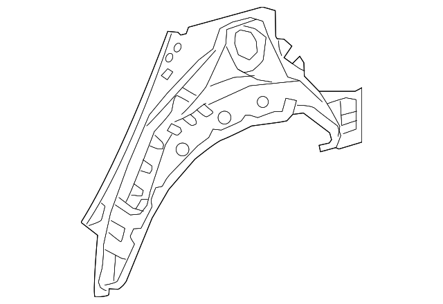 2018-2022 Toyota C-HR Outer Wheelhouse 61631-10100 | Toyota Parts Center