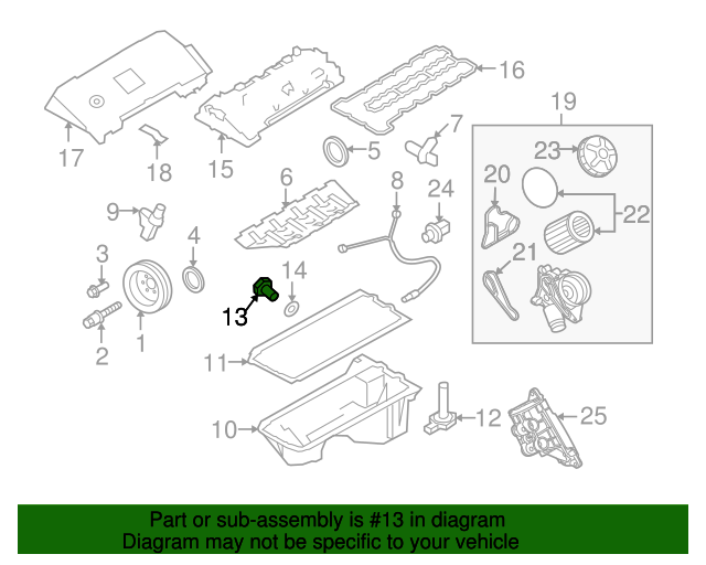 1985-2020 BMW Drain Plug 11-13-7-535-106 | BMW of South Atlanta Parts