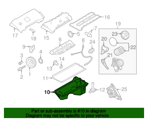 11137559857 - 2008-2010 BMW Oil Pan (11-13-7-559-857) | BMW of South ...