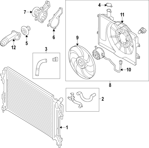 Radiator & Components for 2022 Kia Seltos | OEM Parts Online