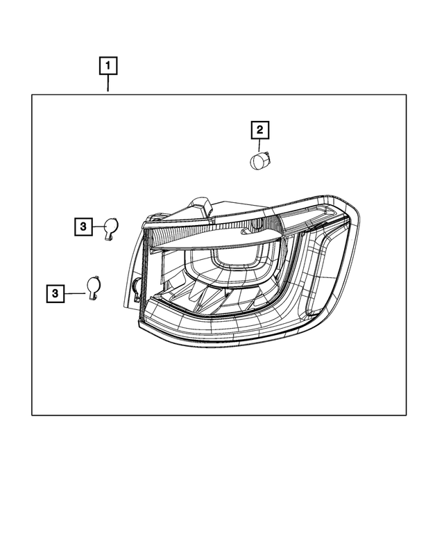 2022-2024 Jeep Compass Tail Lamp, Left 68461567AB | Mopar eStore