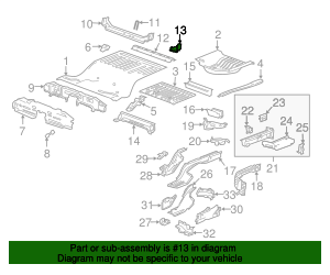 2018-2020 Buick Cross-Member Extension 84056235 | GMPartsDirect.com