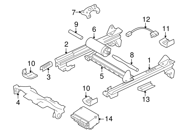 9123867 - Power Seat Motor Drive Shaft 2007-2017 Volvo ...