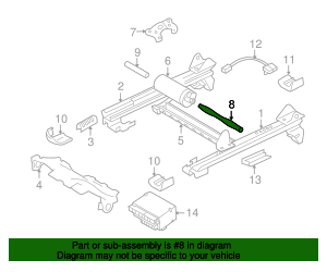 9123867 - Power Seat Motor Drive Shaft 2007-2017 Volvo ...