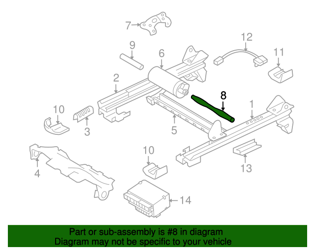 9123867 - Power Seat Motor Drive Shaft 2007-2017 Volvo ...