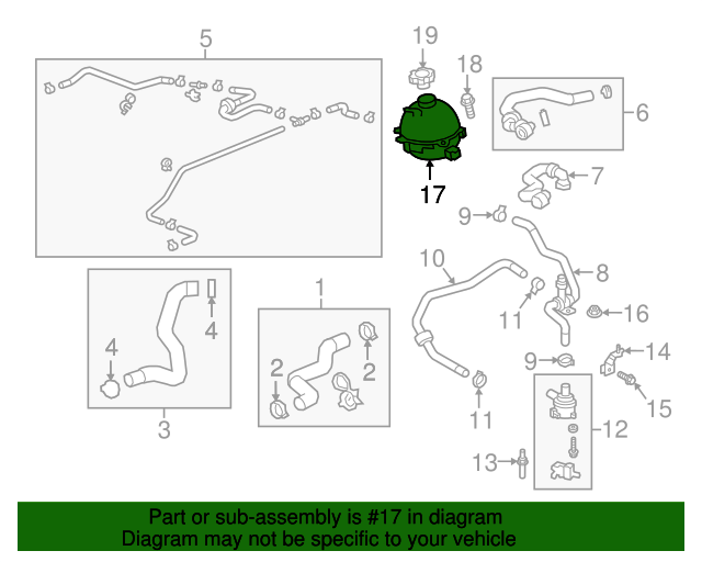 23386455 - Radiator Surge Tank 2016-2023 GM | Chevrolet Parts Direct