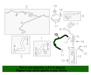 Auxiliary Heater Outlet Hose 84914057 | GMPartsDirect.com