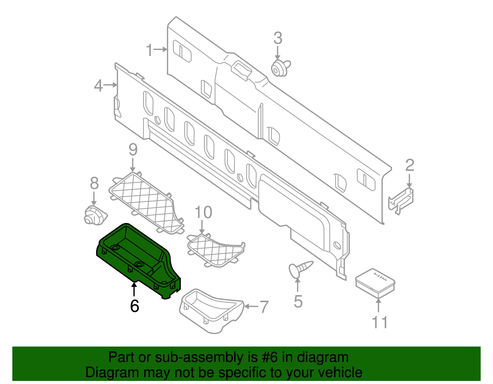 2005-2017 Nissan Frontier Storage Box 76982-EA202 | Sullivan Brothers ...