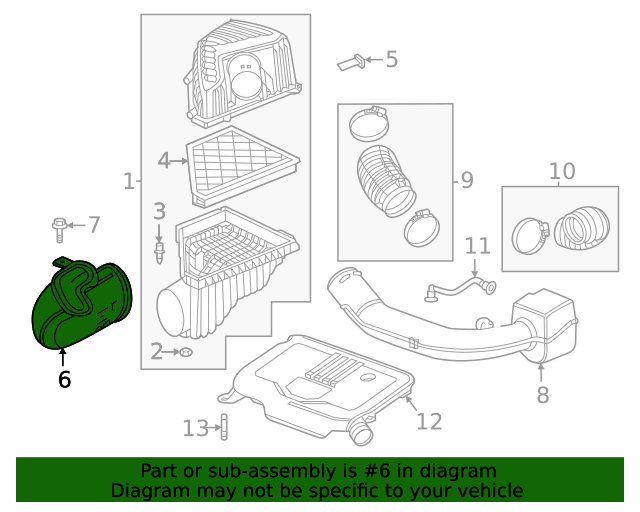 2020-2023 Chevrolet Blazer Intake Duct 84726808 | AutoNationParts.com