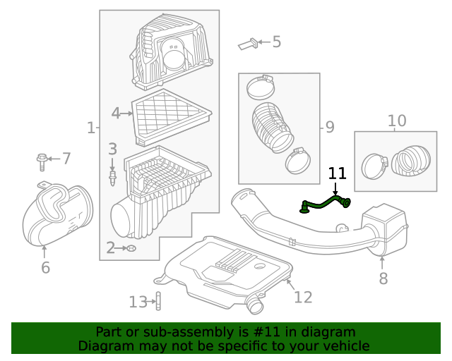 2019-2024 GM PCV Tube 55510739 GM | GMPartsDirect.com