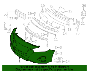 2019-2021 Nissan Maxima Bumper Cover 62022-9DJ0H | OEM Parts Online