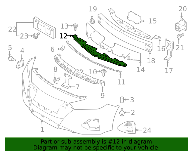 62580-4RA0A - Sight Shield 2016-2023 Nissan Maxima | Nissan Parts ...
