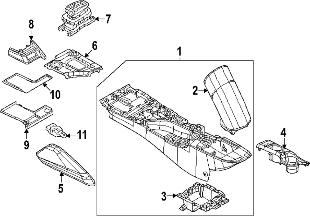 96920-6GP0A - Armrest Door - 2023-2025 Nissan Z | Nissan OEM Parts Direct