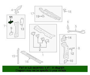53245-47010 - Headlight Bracket 2016-2022 Toyota | AutoNation Parts