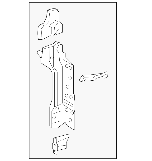 2016-2022 Toyota Side Support 53203-47901 | OEM Parts Online