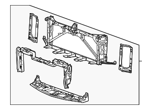 23266739 - Headlamp and Grille Mount Panel 2015-2020 Chevrolet | GM ...