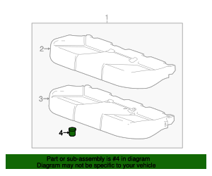 2010-2024 GM Seat Trim Panel Clip 20823966 GM | GMPartsDirect.com