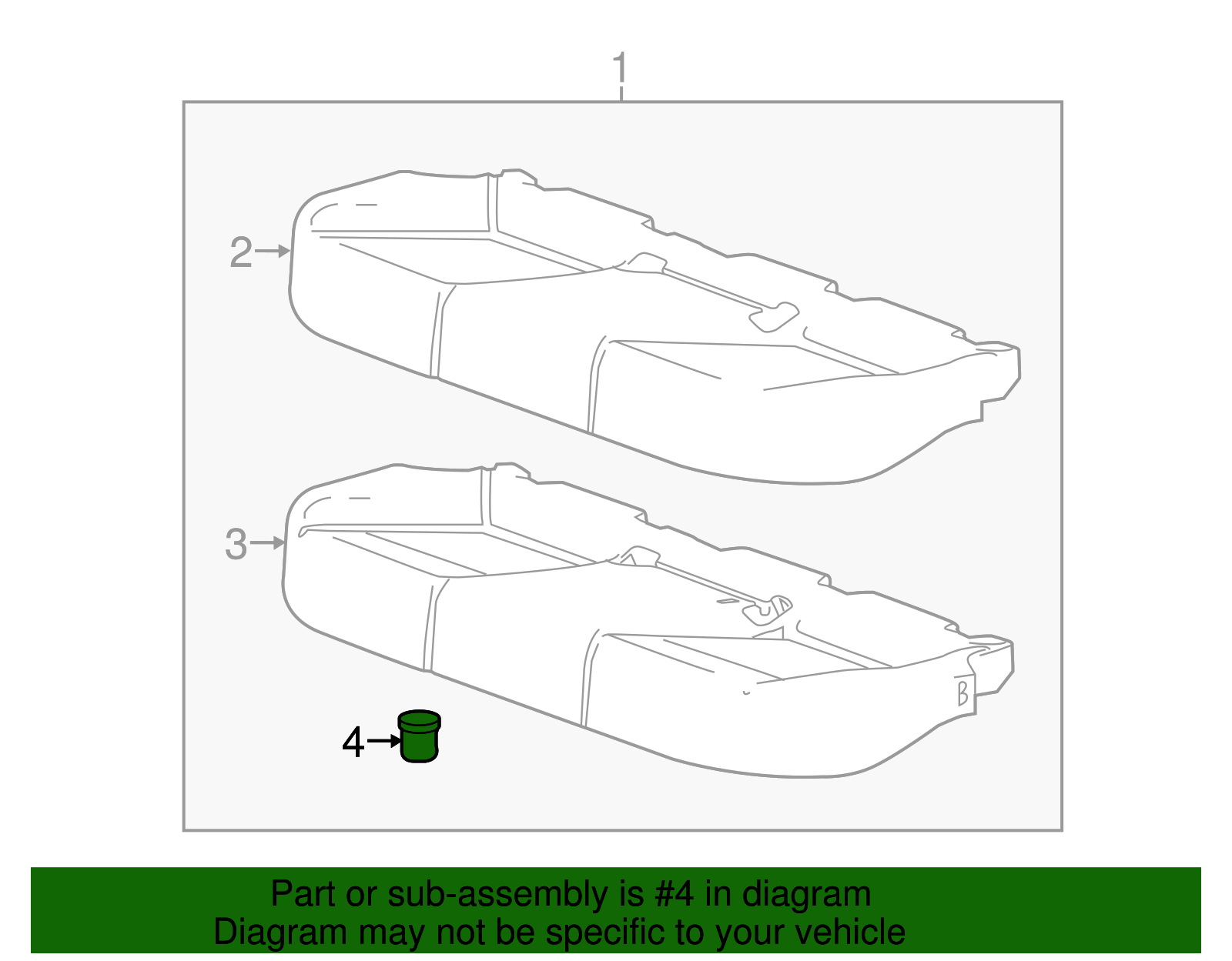20823966 - OEM GM Seat Cushion Pad Retainer | GMPartsCenter.net | GM ...