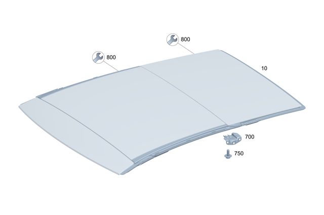 206-780-33-00 - Cap, Sliding-Tilting Roof 1956-2025 Mercedes-Benz ...