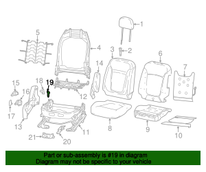 2019-2020 Jeep Compass Recline Adjuster - Passenger Side (RH ...