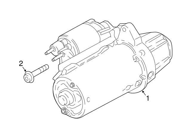 971-911-021-B - Starter Motor 2017-2024 Porsche Panamera | AutoNation Parts