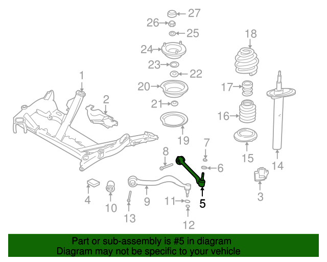 31-12-2-341-219 - Rear Lower Control Arm - 1997-2003 BMW | BMWPartsHub