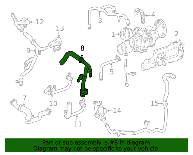 1772003451 - Water Feed Tube 2015-2024 Mercedes-Benz | AutoNationParts.com