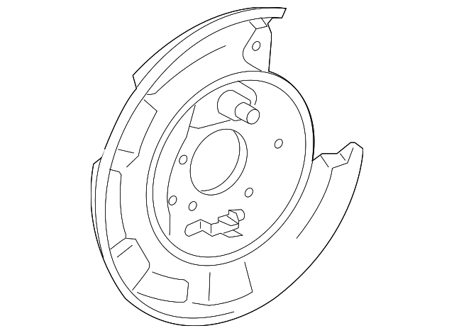 2009-2015 Toyota Venza Backing Plate 46503-0T010 | Toyota Parts Center