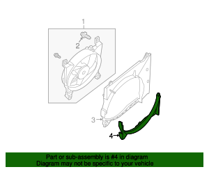 21477-9FD0A - Fan Shroud 2004-2015 Nissan | Nissan Parts & Accessories ...
