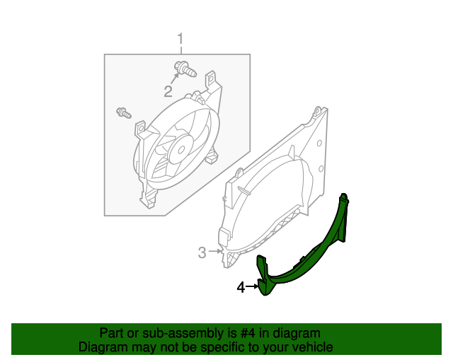 21477-9FD0A - Fan Shroud 2004-2015 Nissan | Nissan Parts & Accessories ...