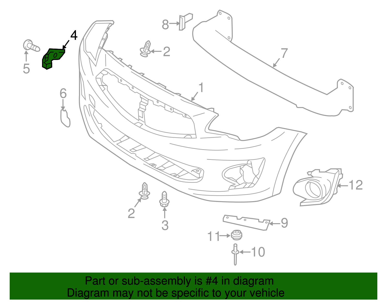 6400F221 - Side Retainer 2017-2020 Mitsubishi Mirage G4 | Mitsubishi ...