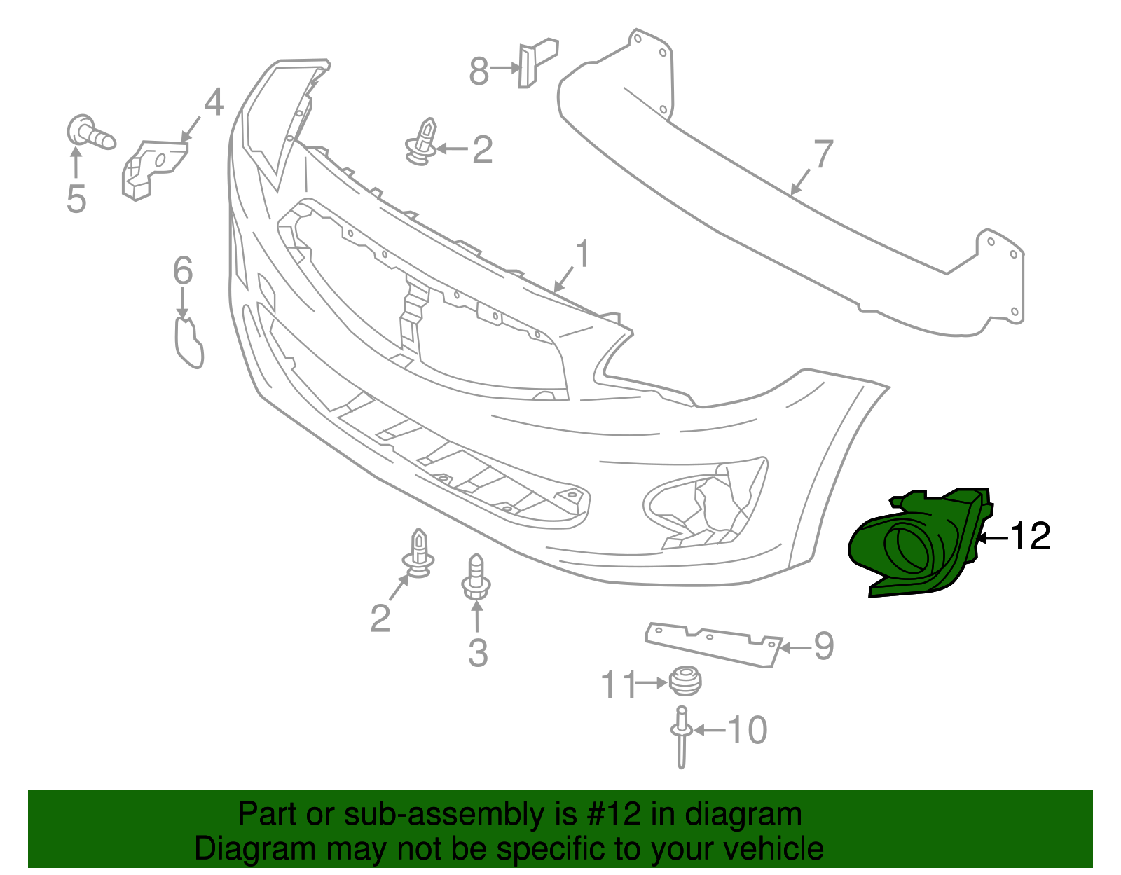 6402A278 - Trim Cover - 2017-2020 Mitsubishi Mirage G4 | Lasco Auto Parts