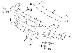 Genuine OEM Bumper Cover Part# 6400H293 Fits 2017-2020 Mitsubishi ...