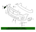6400F221 - Side Retainer 2017-2020 Mitsubishi Mirage G4 | Mitsubishi ...