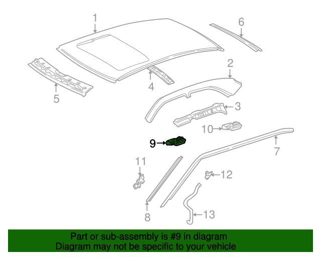 1990-2000 Mercedes-Benz Retaining Clip 201-698-06-60 | Mercedes-Benz Parts