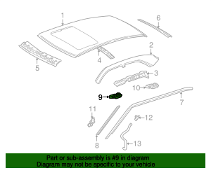 1990-2000 Mercedes-Benz Retaining Clip 201-698-06-60 | Mercedes-Benz Parts