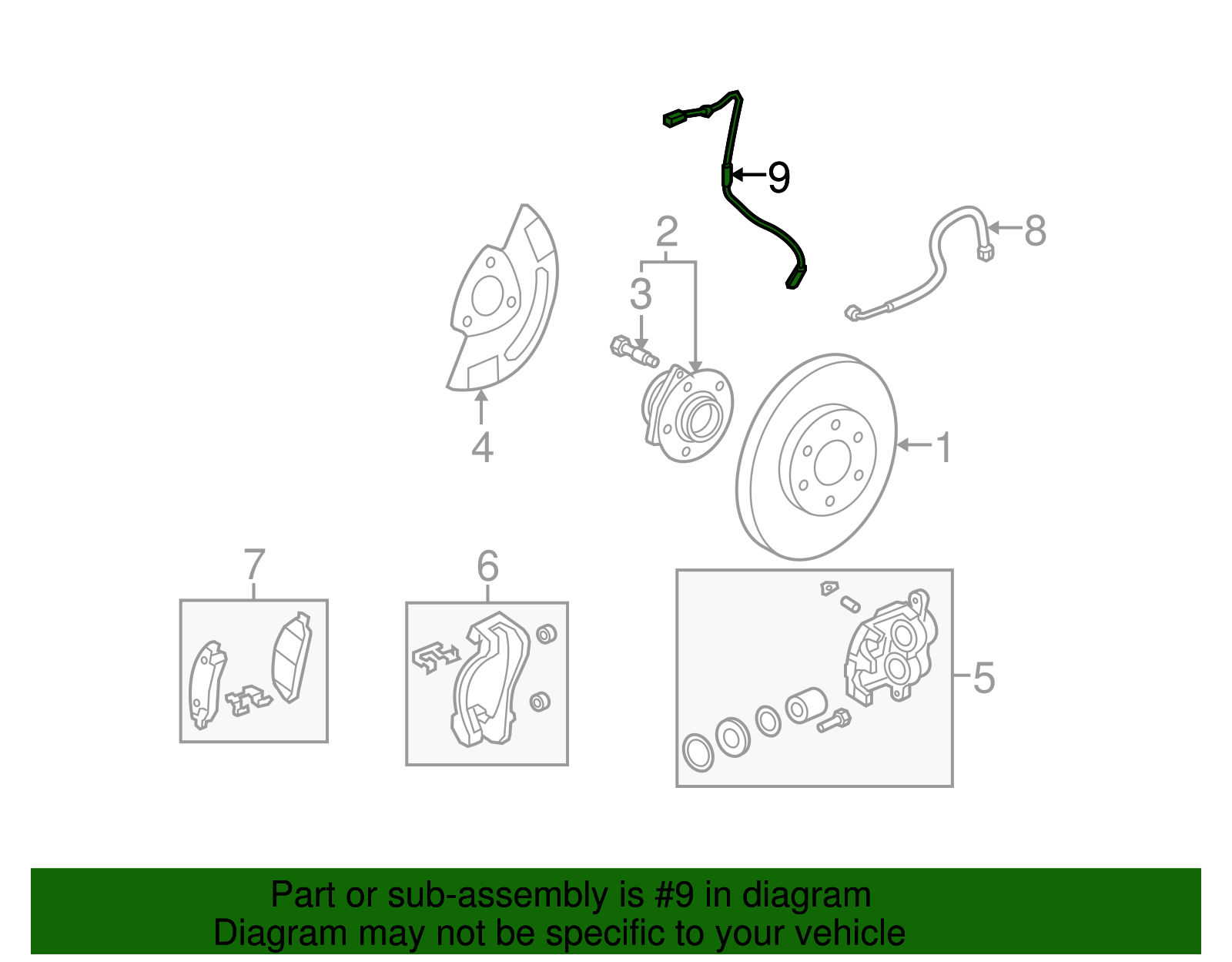 22739727 - Front Wheel Speed Sensor 2007-2017 GM | Gateway Buick GMC Parts