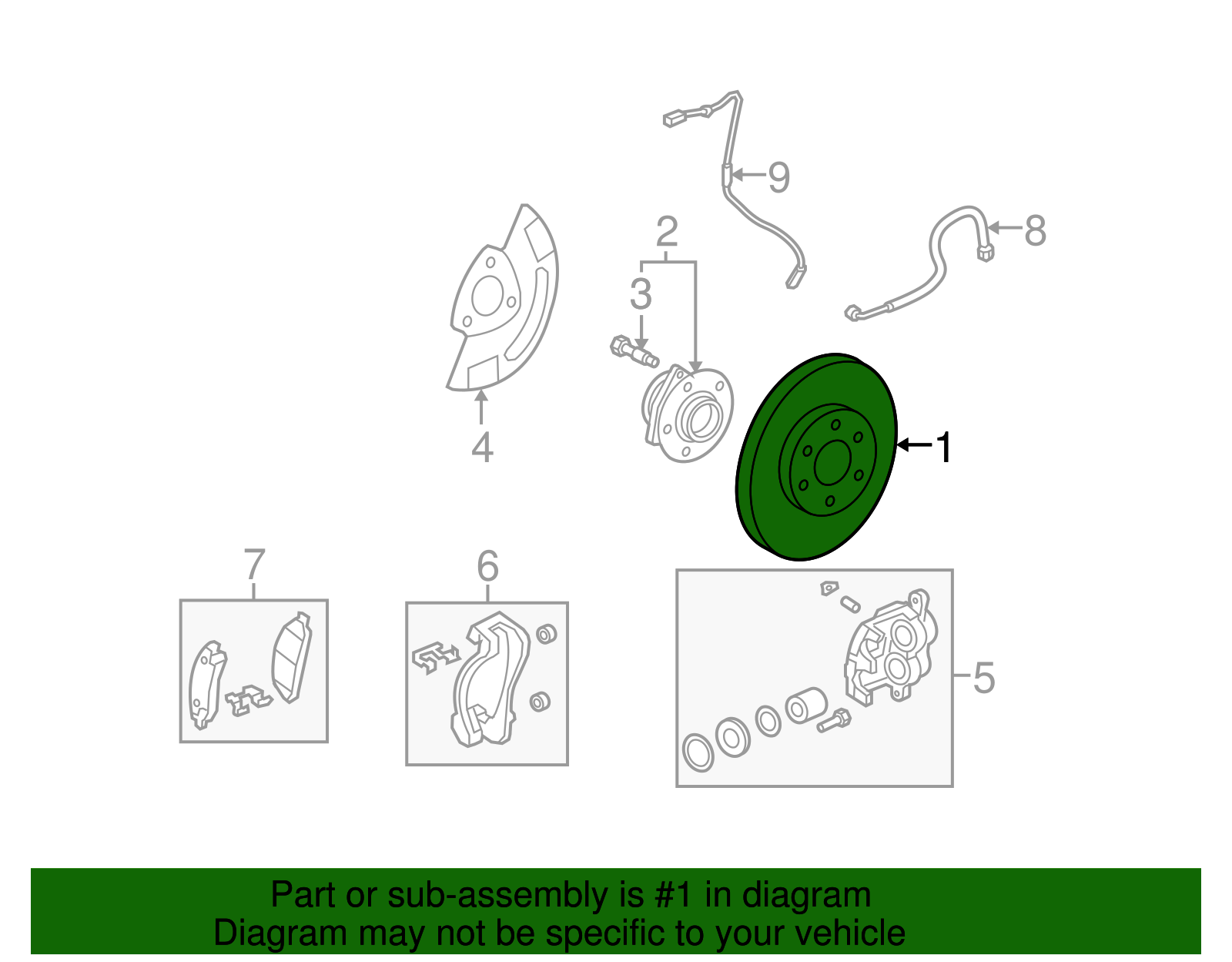 22955495 - Front Disc Brake Rotor GM 2007-2017 GM | Parts for Sale Online