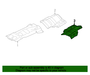 59024SG002 - Rear Shield - 2014-2022 Subaru | Subaru Parts Exchange