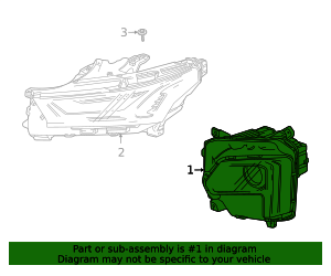 2022-2023 Chevrolet Traverse Headlamp 85596375 | GMPartsDirect.com