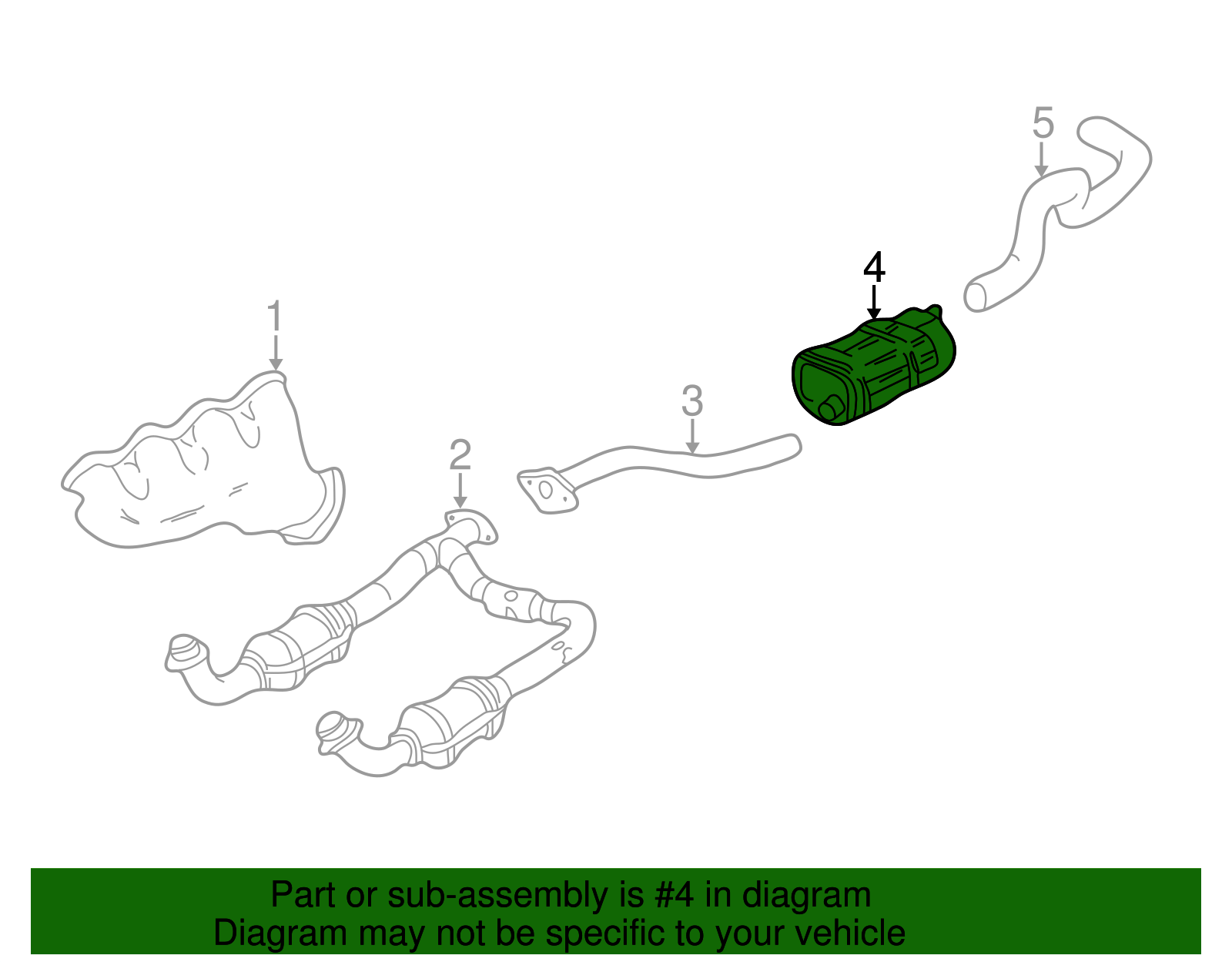 OEM GM Exhaust Muffler For 2001-2006 GM - Part No. 15232529 | Karl ...