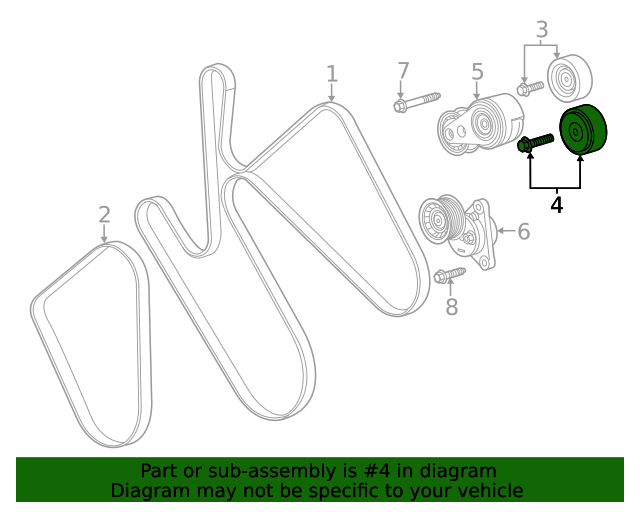 12708716 - Belt Idler Primary Pulley 2020-2024 GM | Chevrolet Parts Direct