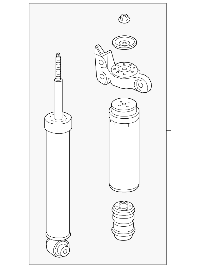84557947 - Rear Shock Absorber Assembly with Upper Mount 2018-2024 ...