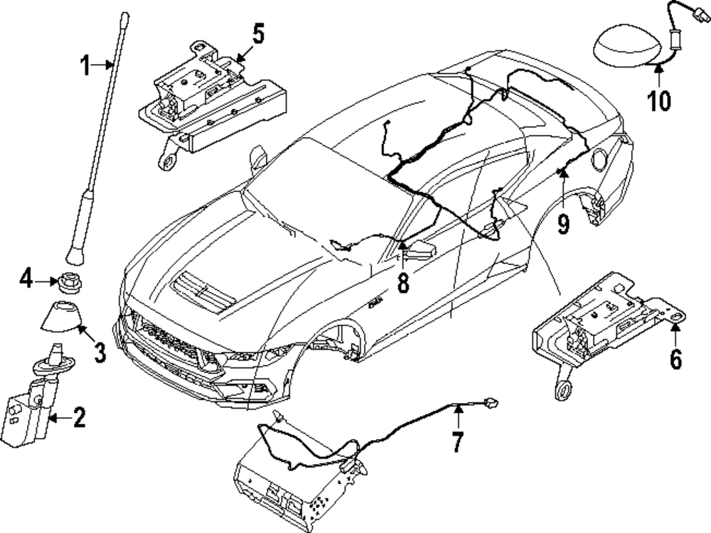 2024 Ford Mustang Antenna PR3Z-18936-A | OEM Parts Online