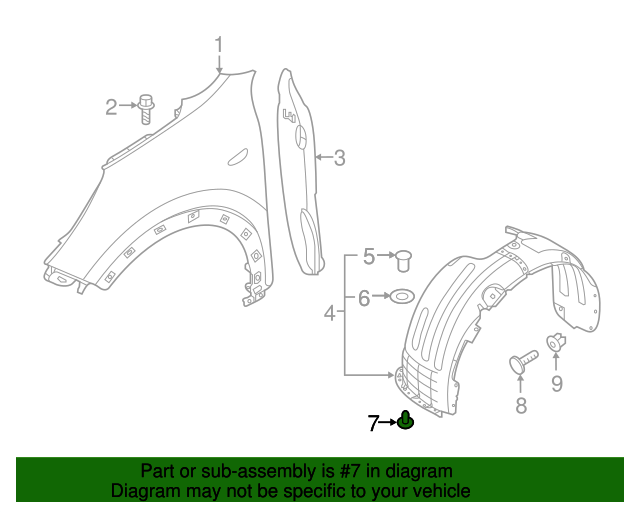 2004-2024 Kia Fender Liner Retainer 86590-28000 | OEM Parts Online