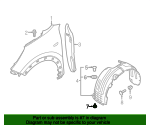 86590-28000 - Fender Liner Retainer 2004-2024 Kia | Kia.Parts Store