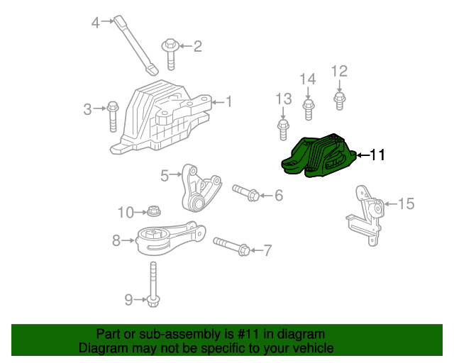 2018-2019 Buick LaCrosse Trans Mount 84205930 | GMPartsDirect.com