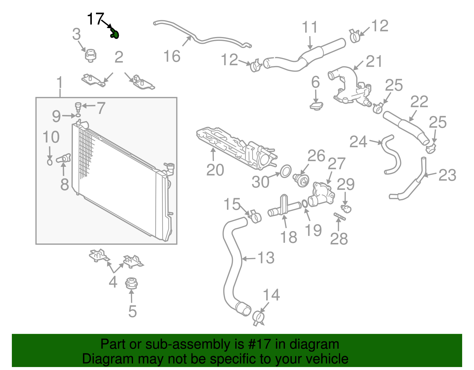 2000-2009 Toyota Engine Coolant Reservoir Overflow Hose Clamp 90069 ...