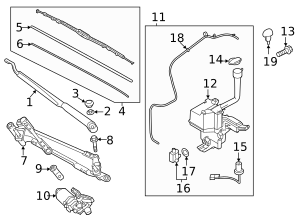 98120-R0000 - Front Washer Pump 2022-2024 Kia Carnival | Kia.Parts Store