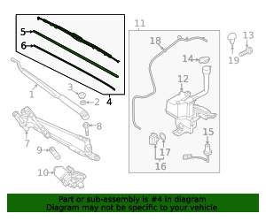 2022-2025 Kia Carnival Windshield Wiper Blade 98360-R0000 | Kia ...